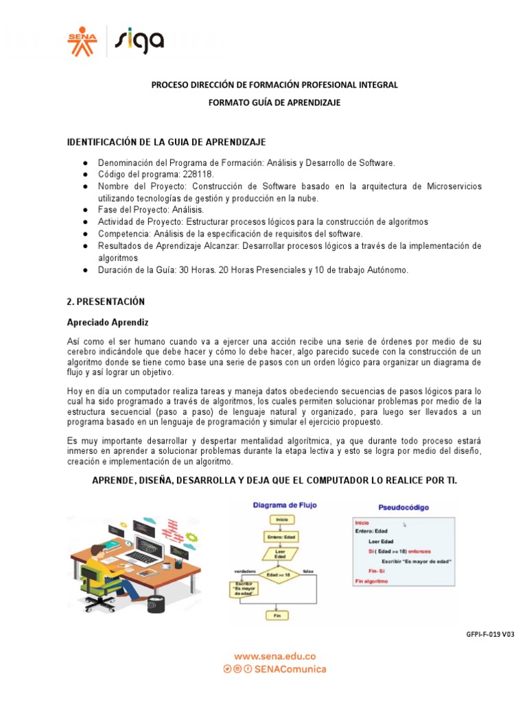 Guía de Algoritmos Condicionales | PDF | Algoritmos | Software