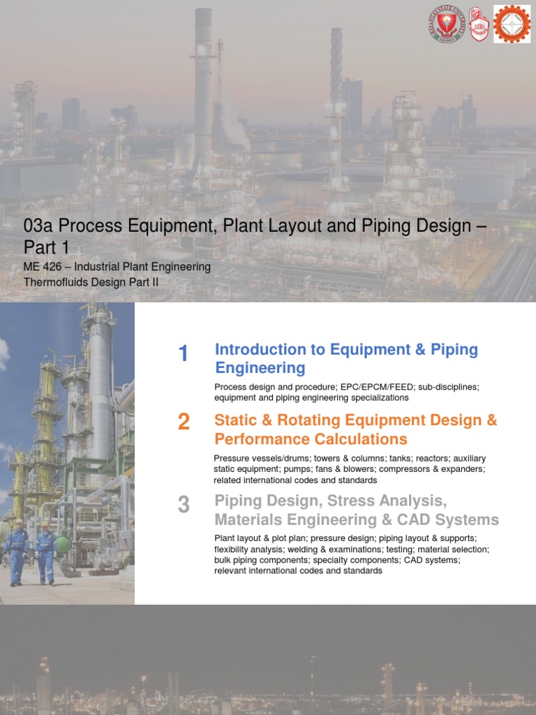 03a - Intro To Equipment and Piping Engg | PDF | Pipe (Fluid Conveyance ...