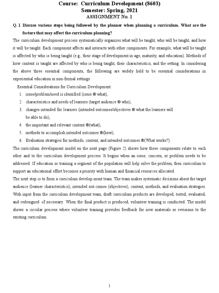 8603 Solved Assignment 1 By Ahmad Pdf Educational Psychology Psychology 