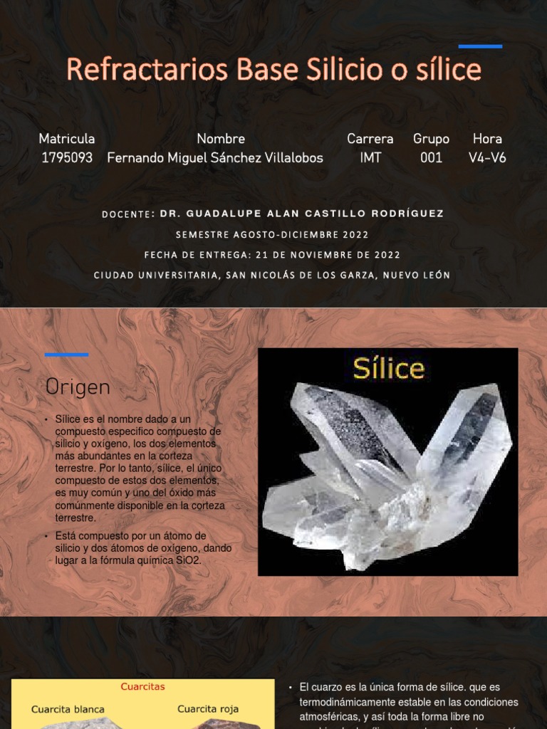 Refractarios Base Silice Presentacion | PDF