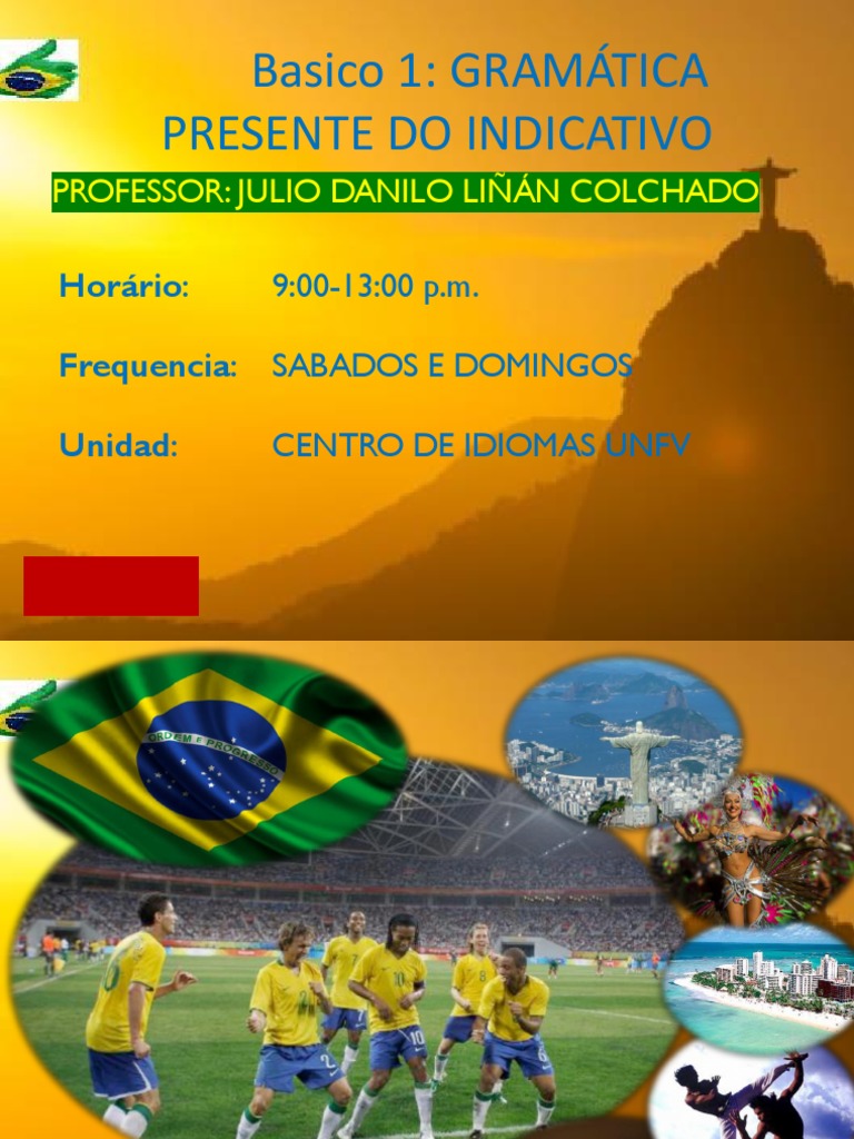 Aula 3 Gramáticaverbos Presente Do Indicativo | PDF | Pronome | Linguística