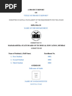 Mid Term REPORT FORMAT | PDF | Technology & Engineering