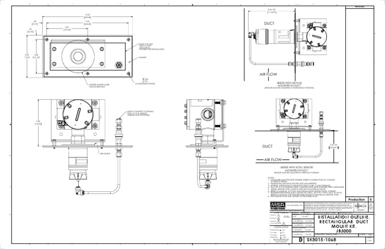JB5000 Drawing-SK3015-1068 Rectangular | PDF | Pipe (Fluid Conveyance ...