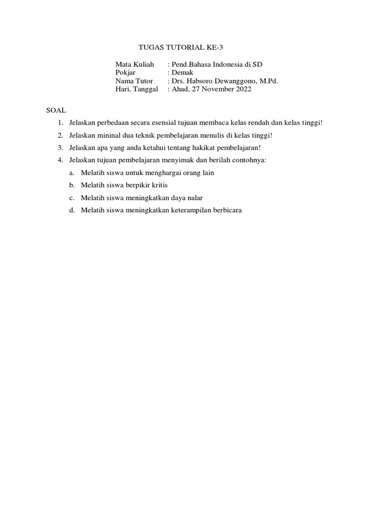 ttm3 BAHASA INDONESIA | PDF | Karier & Perkembangan