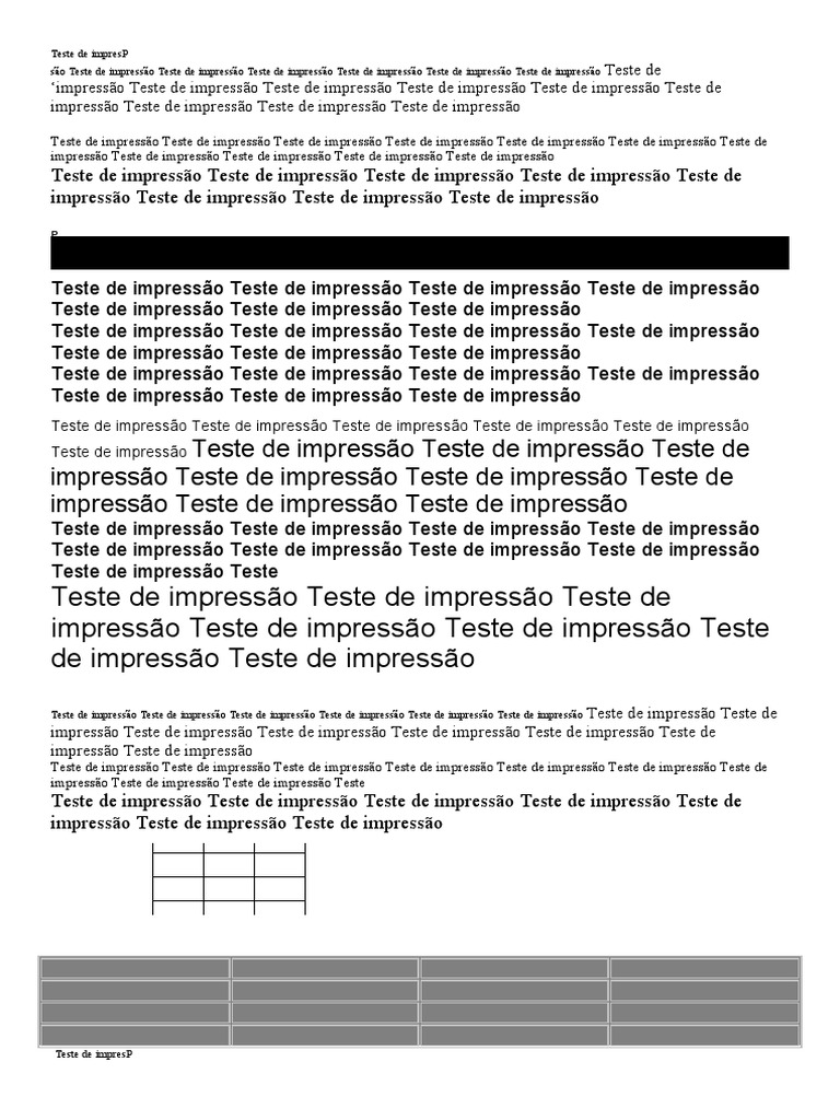 Teste de Impressao | PDF