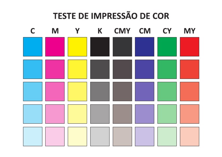 Teste Cor Quadrados | PDF