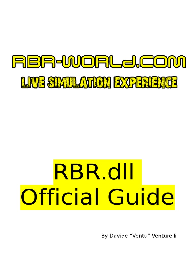 RBR - DLL Official Guide: by Davide "Ventu" Venturelli | PDF | Screenshot | Video