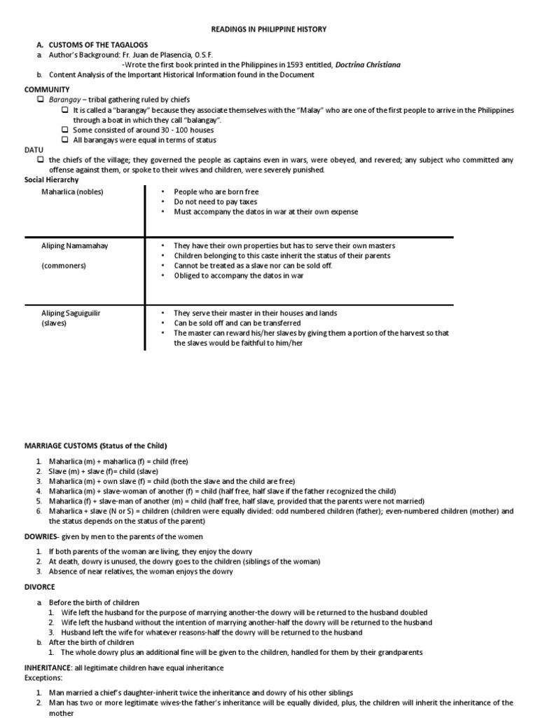 Review Material - KKK & Customs | PDF | Social Institutions