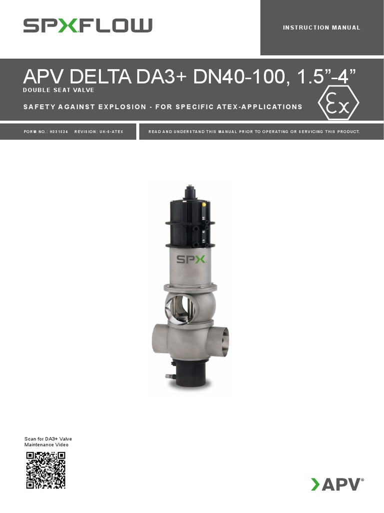 Apv Valves Da3plus Atex GB | PDF | Valve | Applied And ...