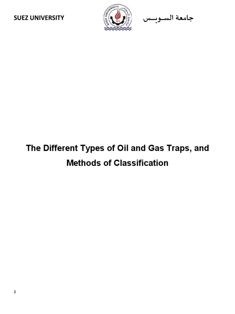 Types and Classification of Oil Traps | PDF | Petroleum Reservoir ...