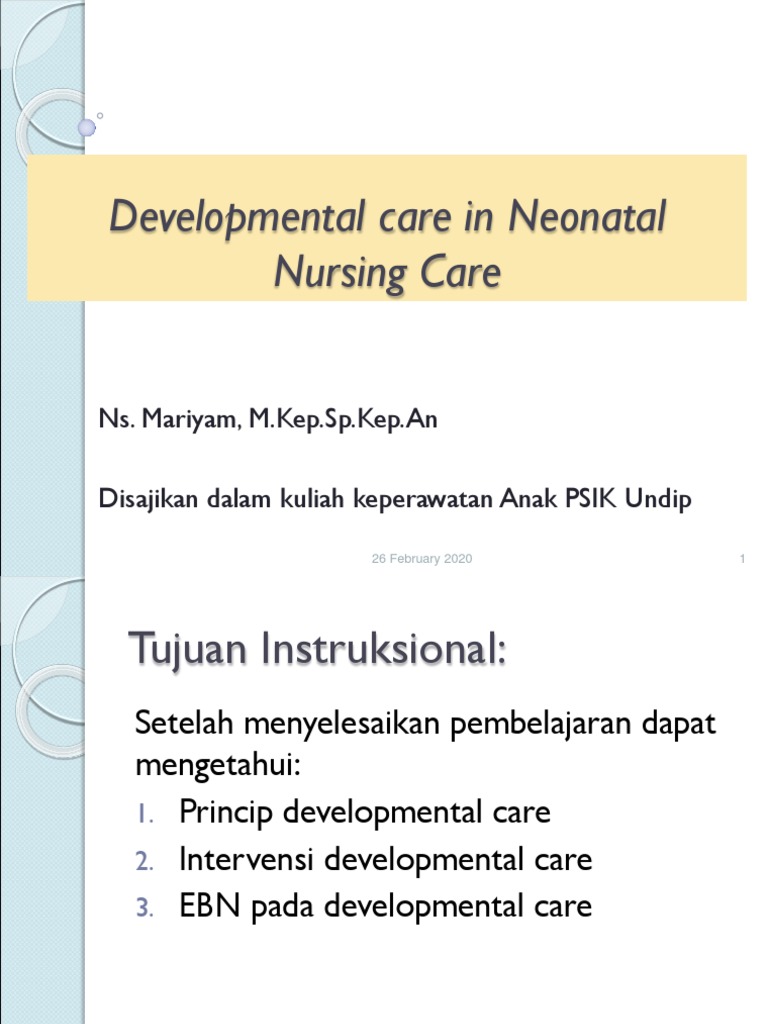 Developmental Care | PDF