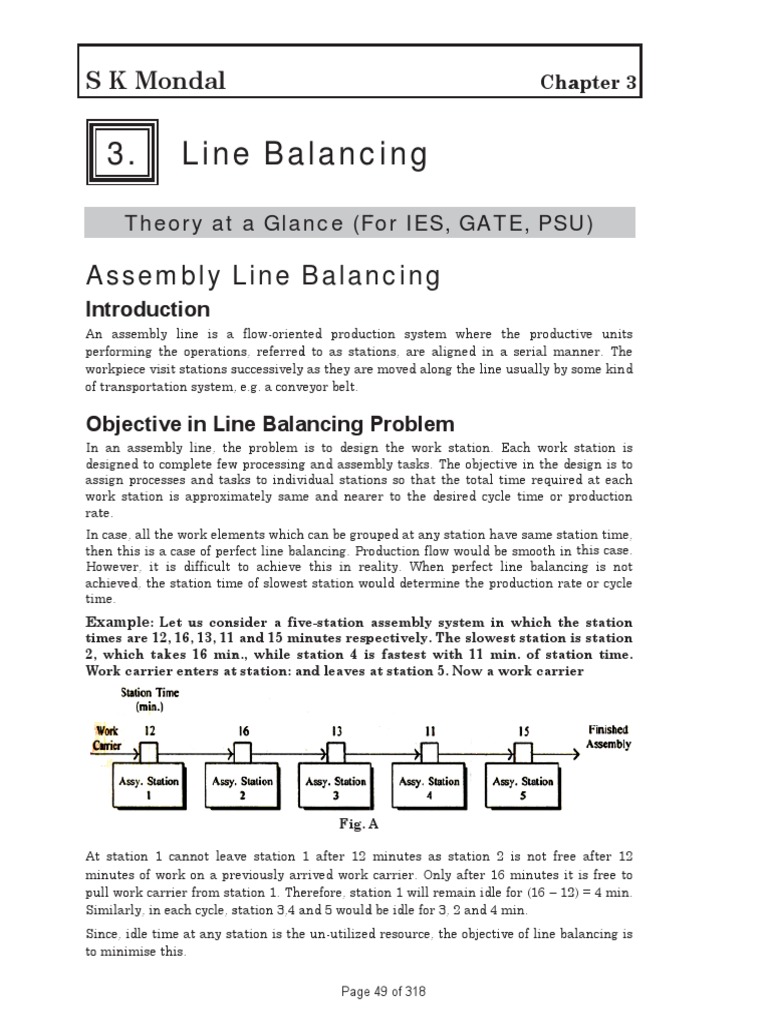 Chapter 3 Line Balancing | PDF | Engineering Tolerance | Profit (Economics)