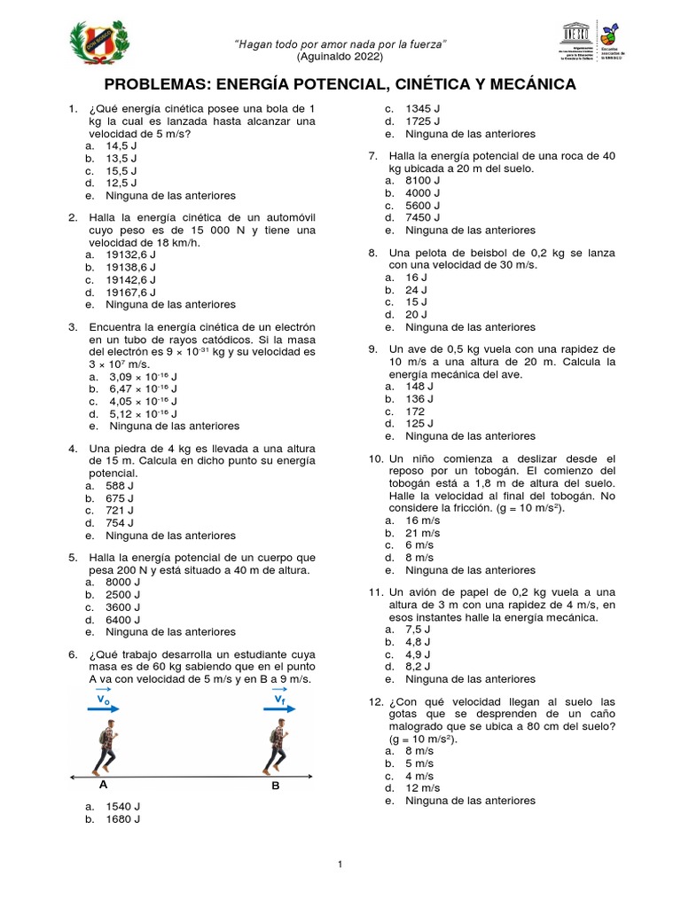 Practica Energia Mecanica | PDF | Mecánica | Física