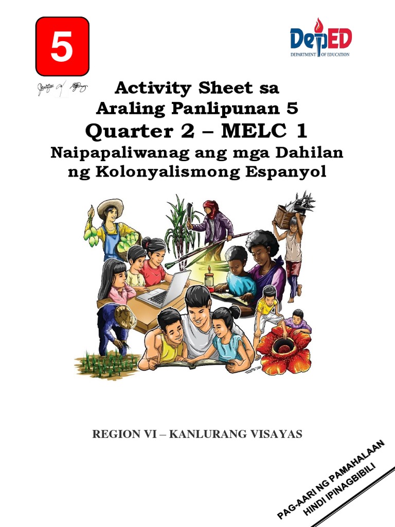 Quarter 2 - MELC 1: Activity Sheet Sa Araling Panlipunan 5 | PDF