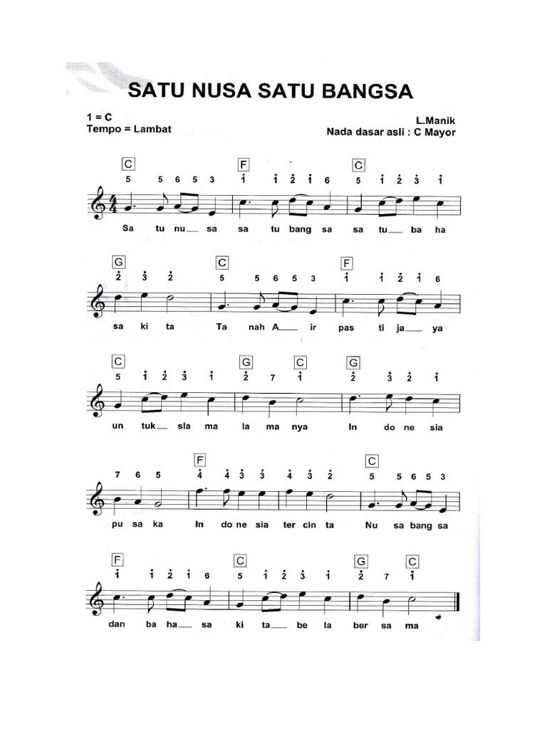 Satu Nusa Satu Bangsa | PDF