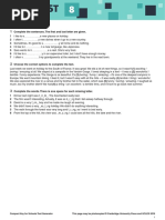 Prepare 3 Workbook Answer Keys | PDF