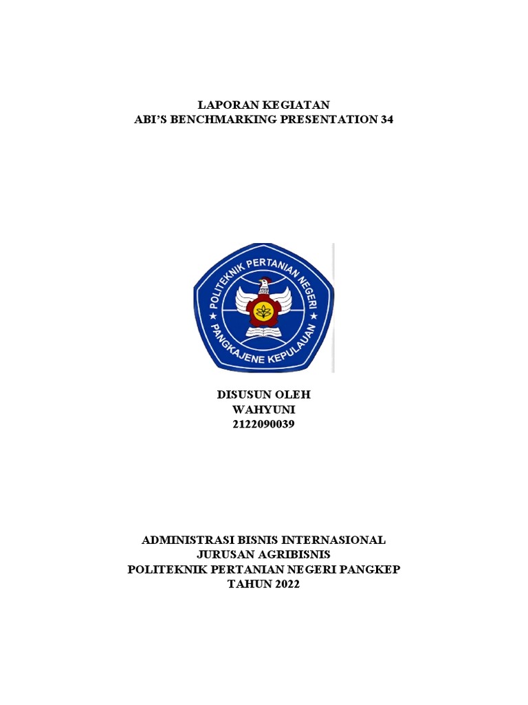 LAPORAN KEGIATAN Bencmarking | PDF