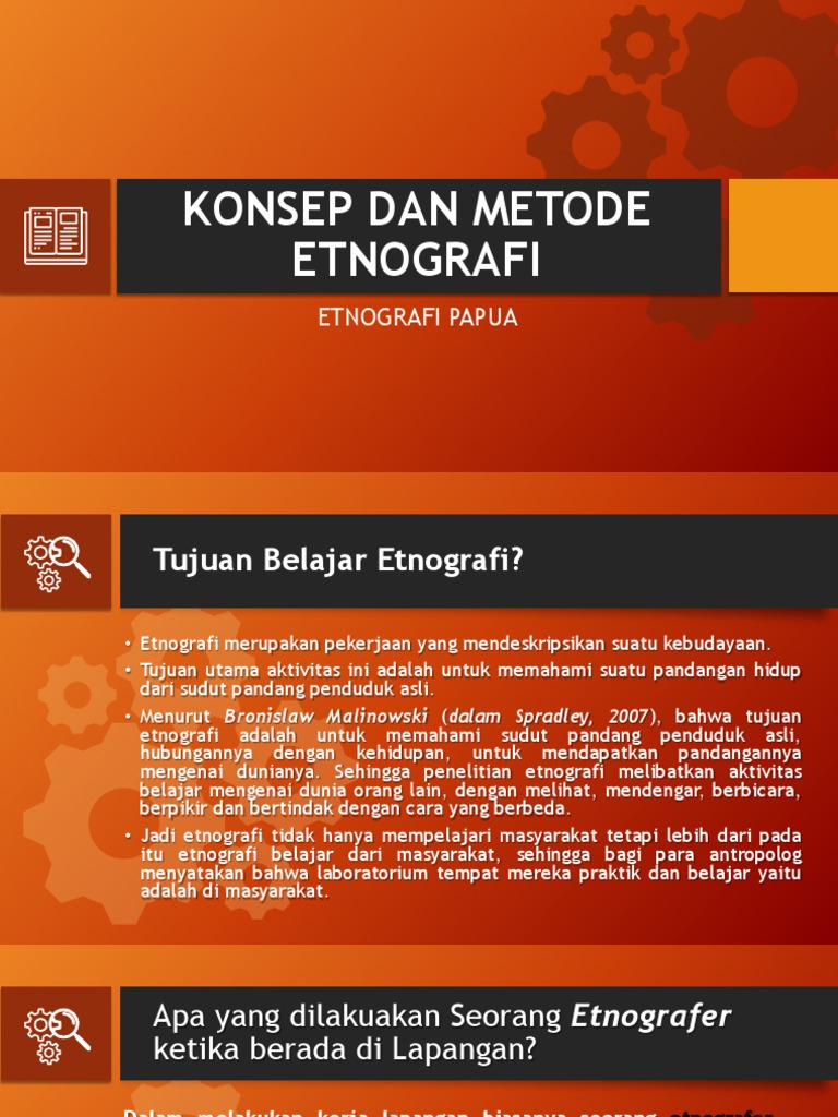 Materi Ii - Konsep Dan Metode Etnografi | PDF