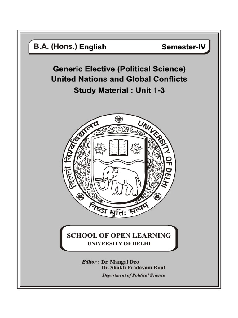 Unit 1-3 | PDF | United Nations Security Council | United Nations