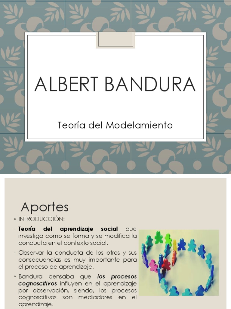 Albert Bandura | PDF | Adultos | Autoeficacia