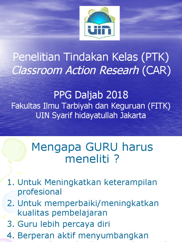 Power Point Bahan Ajar Materi PTK PPG | PDF | Karier & Perkembangan