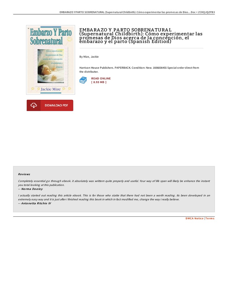 Read Embarazo y Parto Sobrenatural Supernatural Child e | PDF