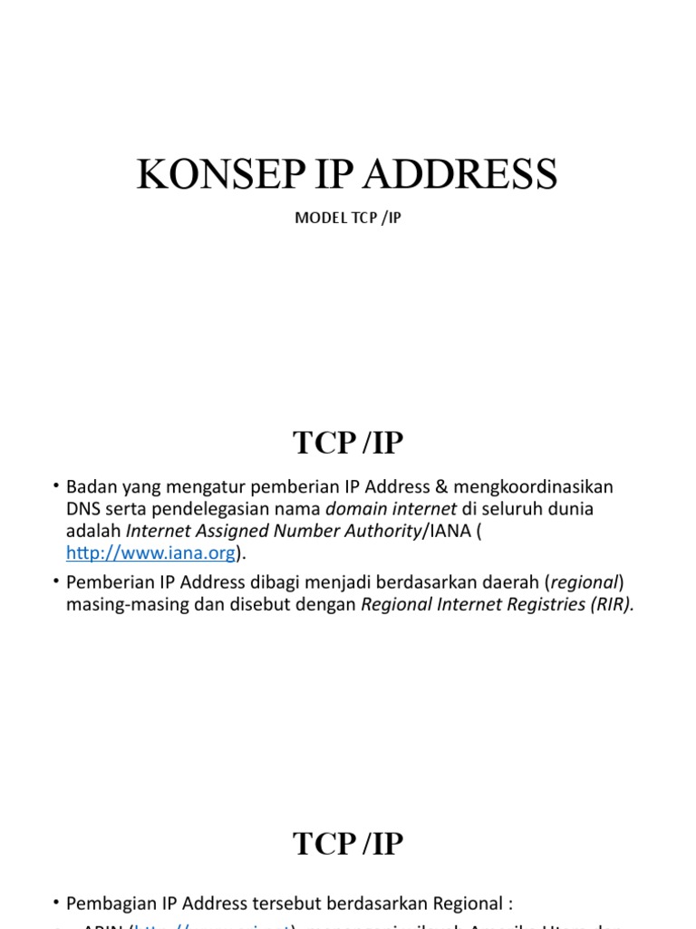 10 - Konsep IP Address | PDF