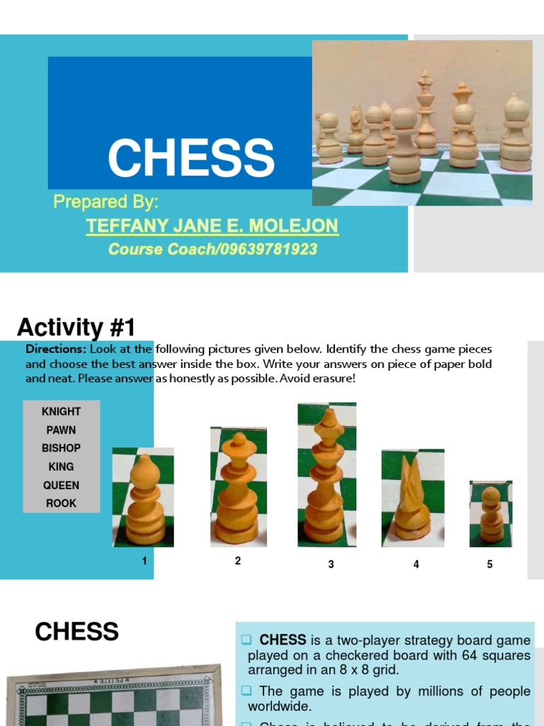 P.E. 3 - Lesson 3 - Chess Game | PDF | Chess | Game Rules