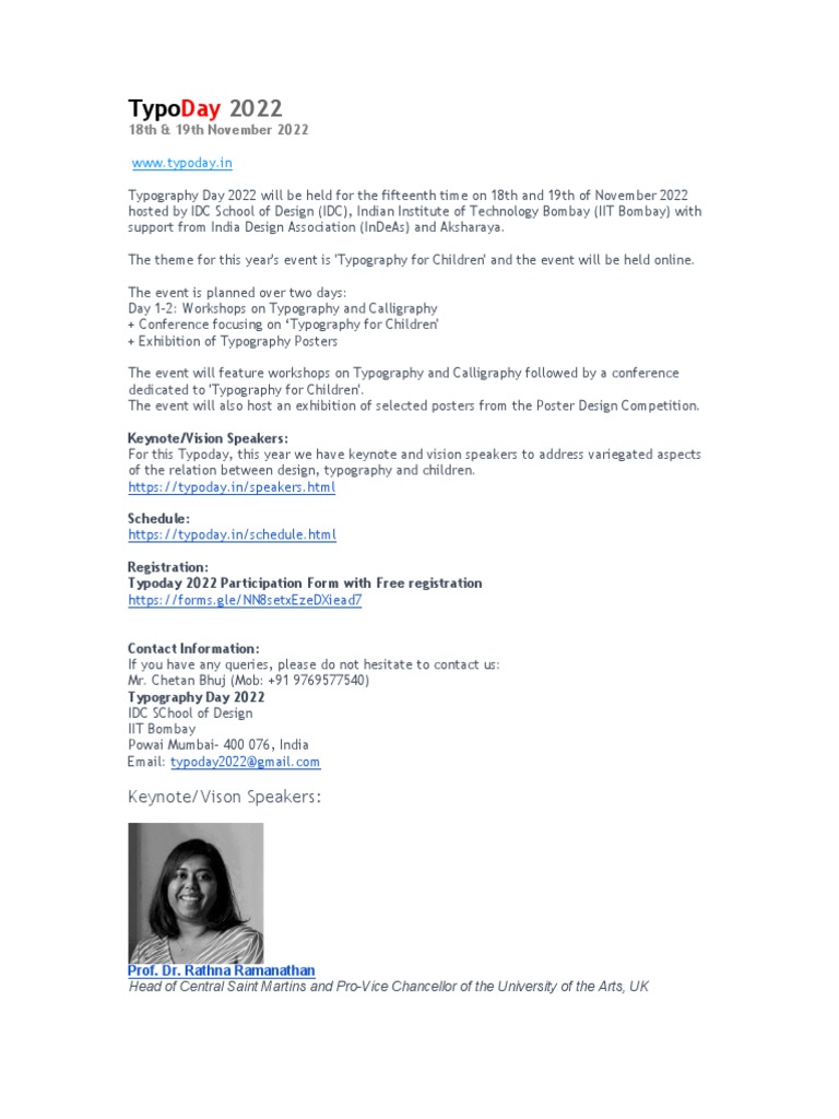 TypoDay Attachment - 91122 | PDF | Typography | Text