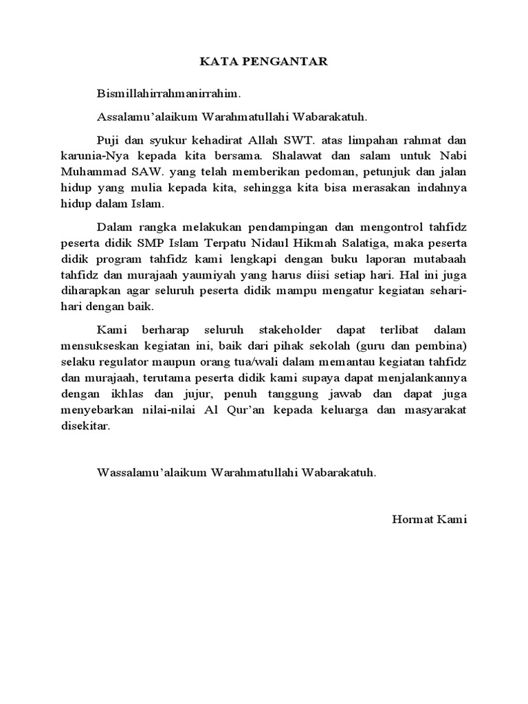 Buku Mutabaah Tahfidz | PDF | Agama & Spiritualitas