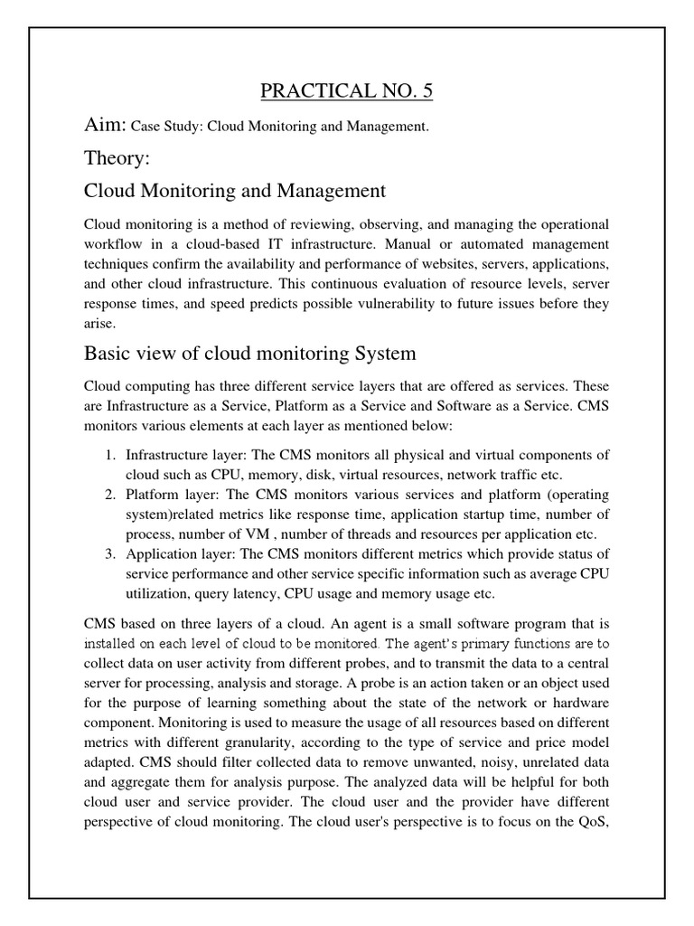 Cloud Monitoring Pdf Cloud Computing Virtualization