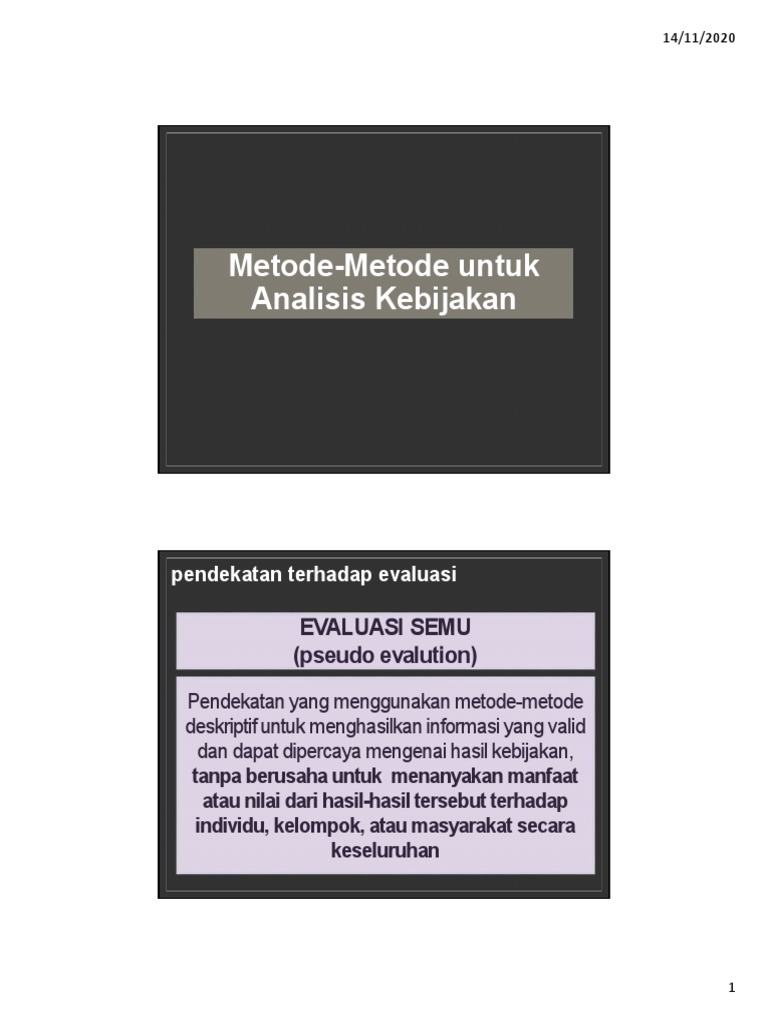 Metode Evaluasi Formal Dan Keputusan Teoritis02 | PDF