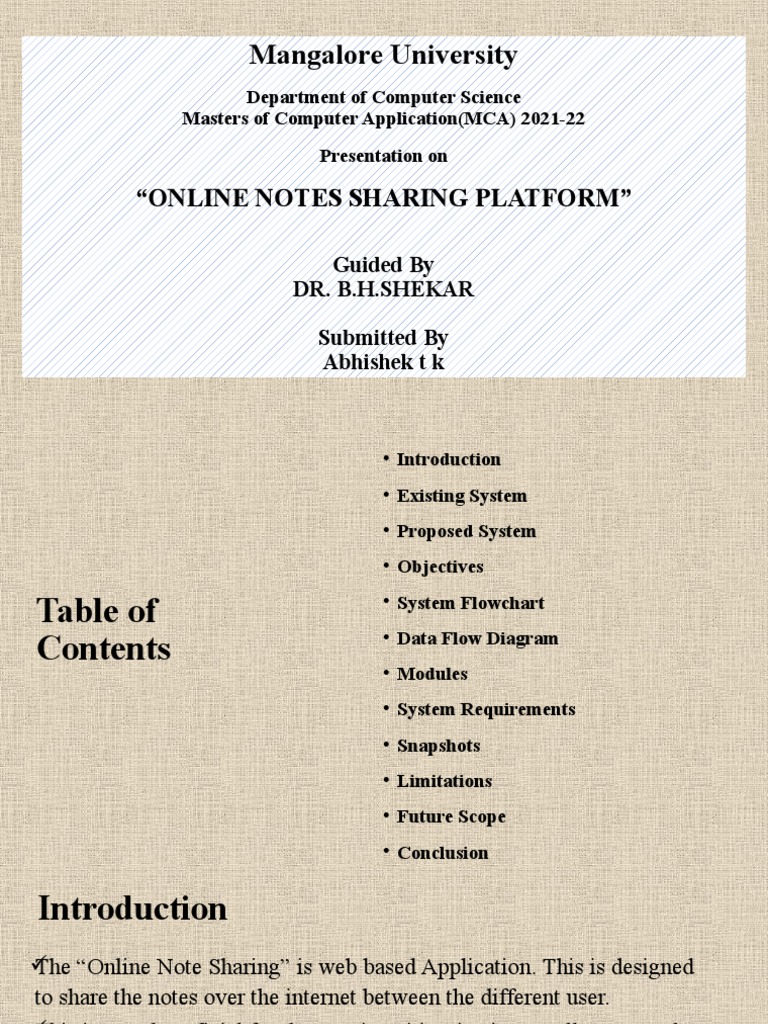 Online Notes Sharing Final | PDF | User (Computing) | Computer Engineering