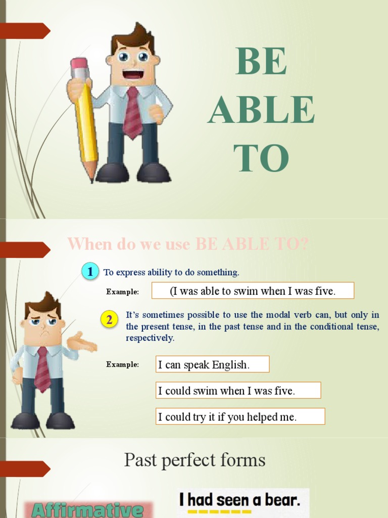 Be Able To | PDF | Verb | Linguistics