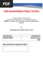 Class 12 CS Project | PDF | Sql | Databases