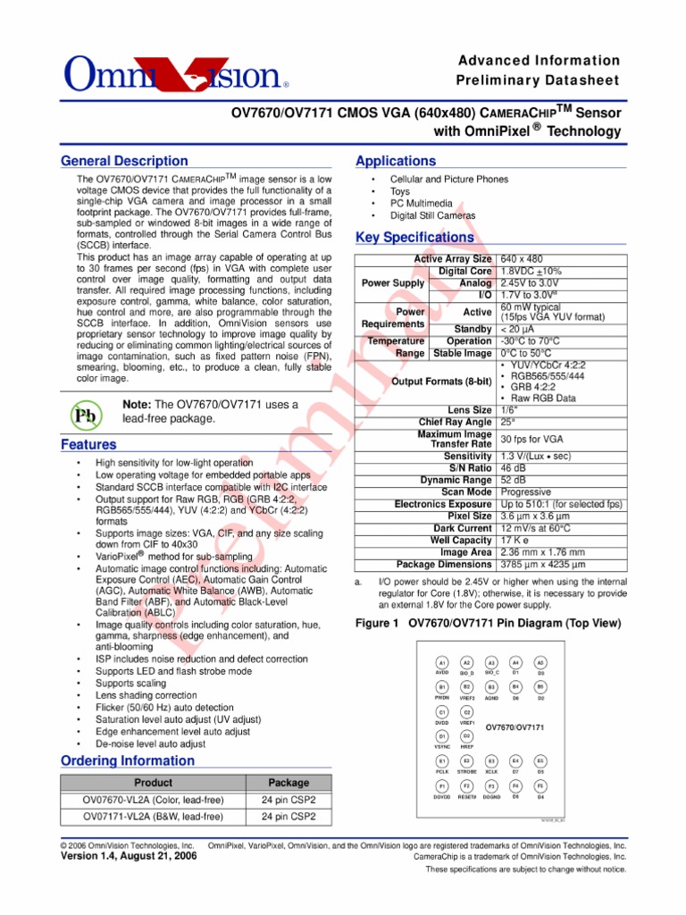OV7670 | PDF
