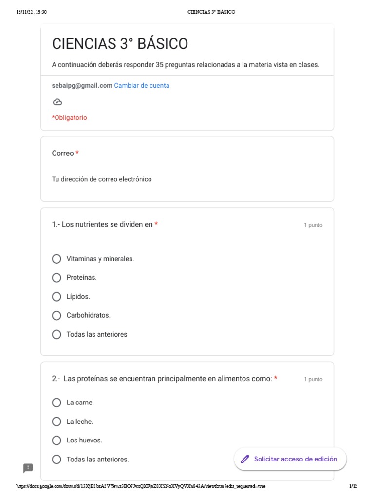 Ciencias 3° Básico | PDF | Plantas | Obesidad