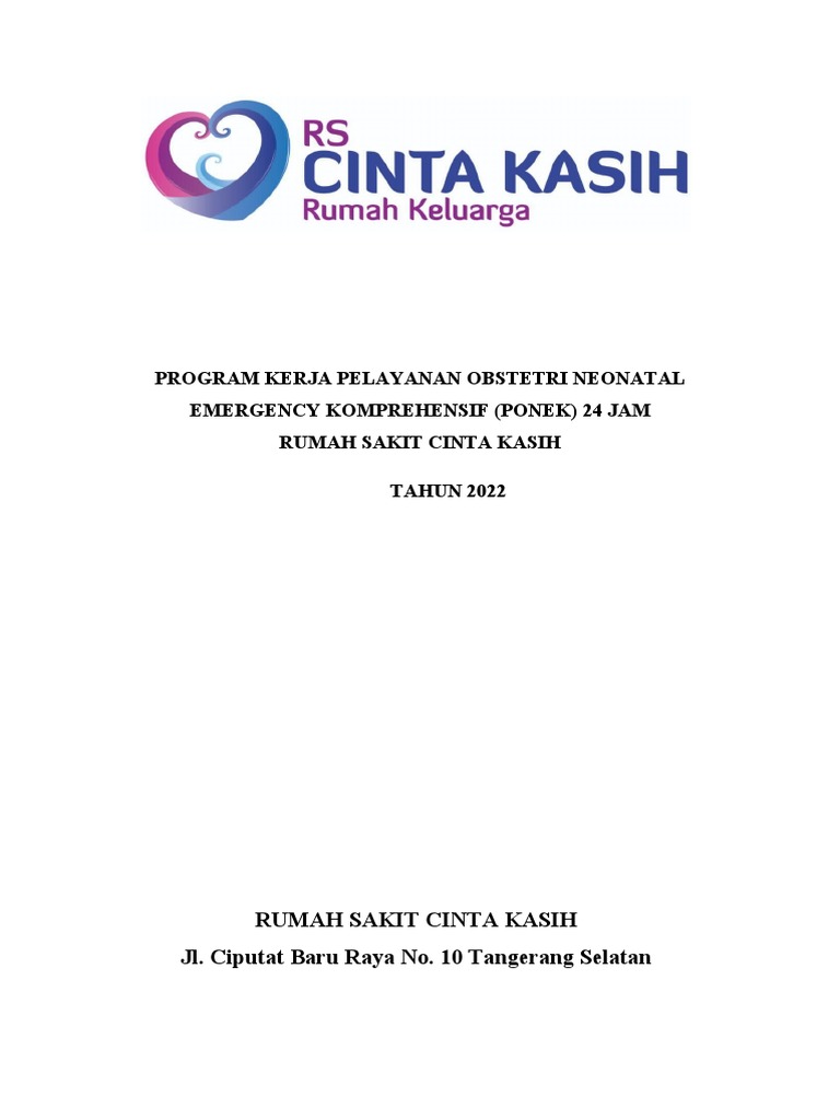 Program Kerja PONEK | PDF