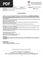 Usg Upper Abdomen Report Format | PDF