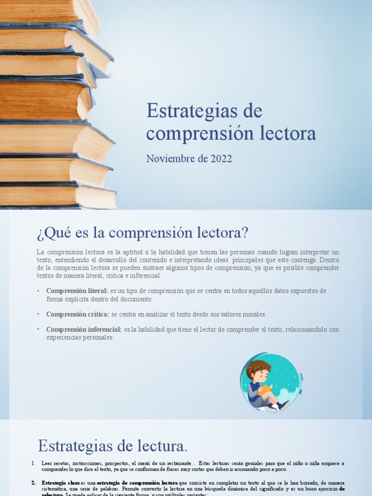 Estrategias y Técnicas de Comprensión Lectora | PDF | Comprensión lectora | Psicología cognitiva