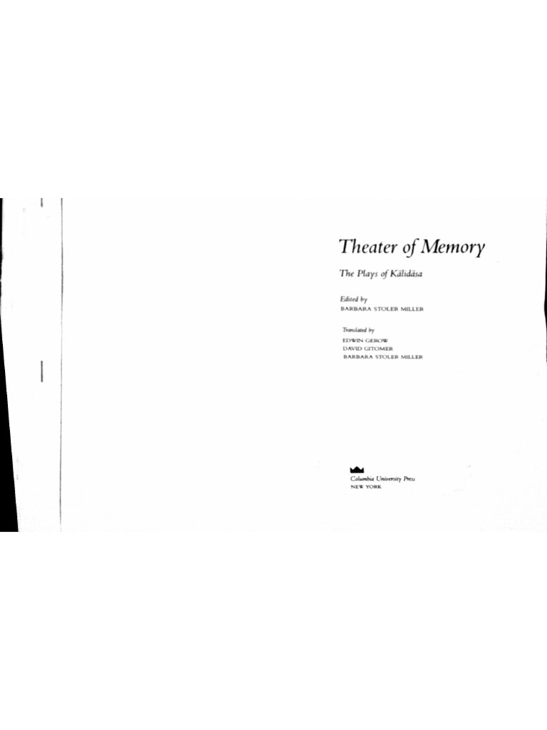 Theatre of Memory | PDF