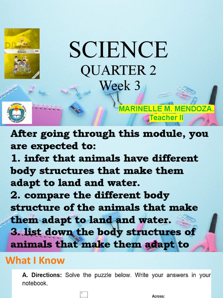 Science Quarter 2 Week 3 Animals | PDF | Amphibian | Habitat