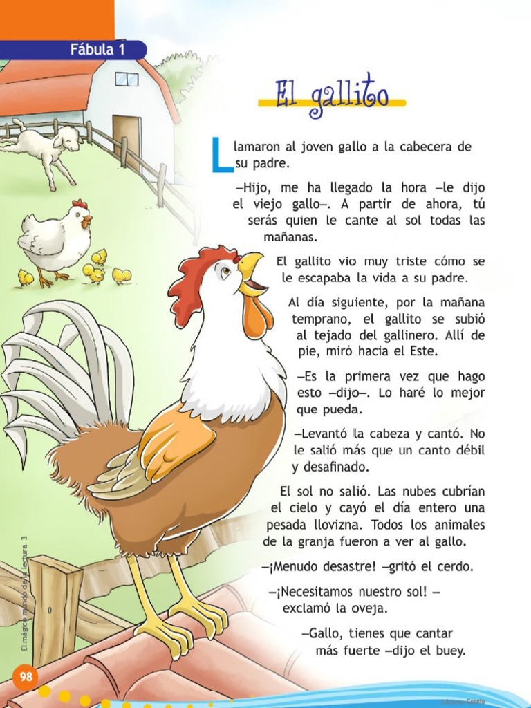3°y4° Fábula 1 | PDF