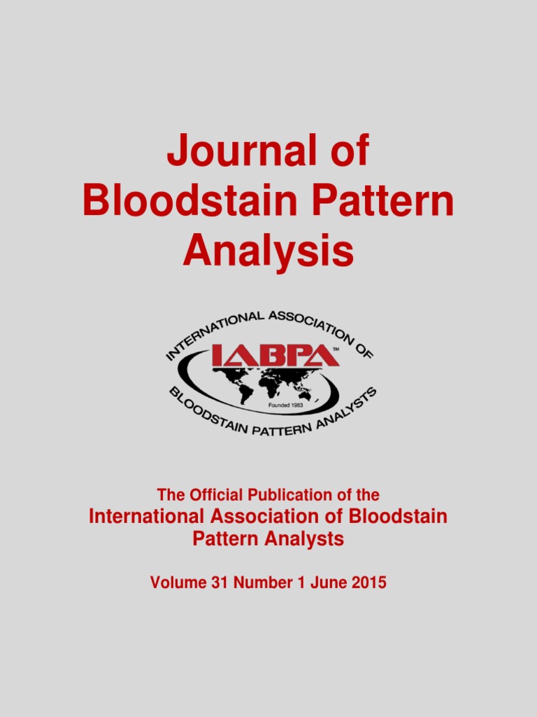 Journal of Bloodstain Pattern Analysis | PDF