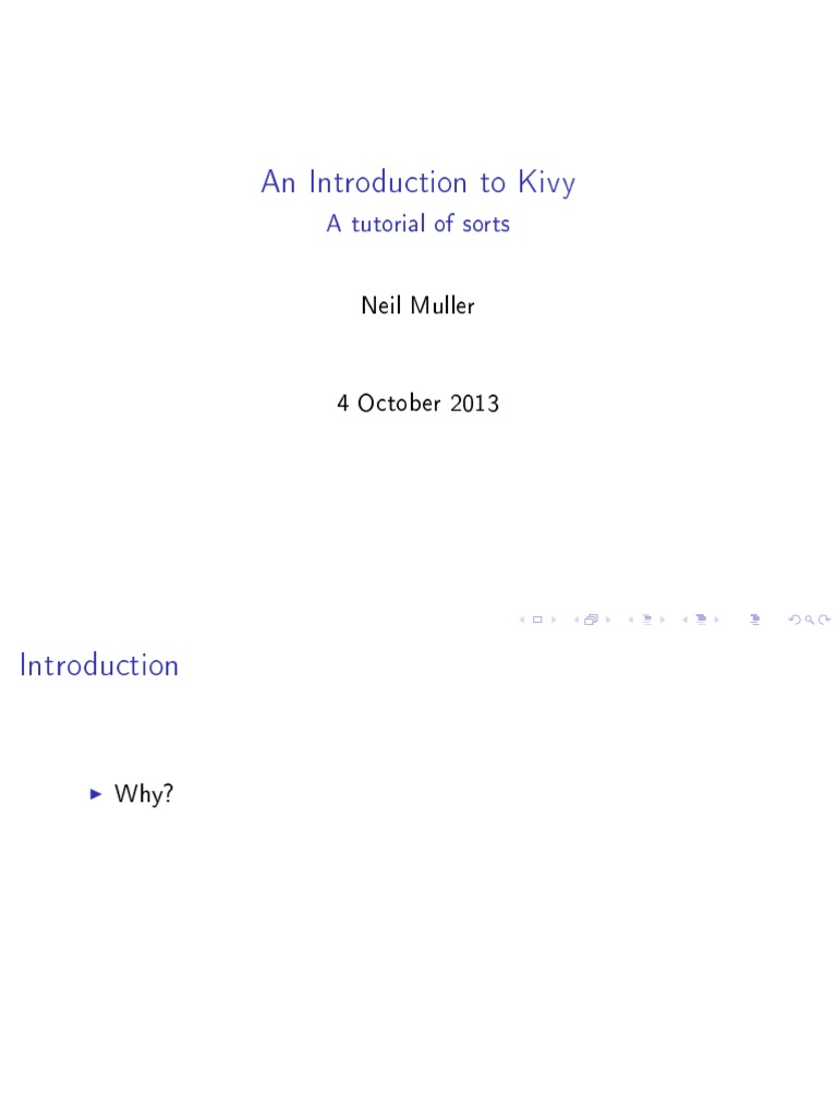 Kivy Tutorial | PDF | Application Software | Ios
