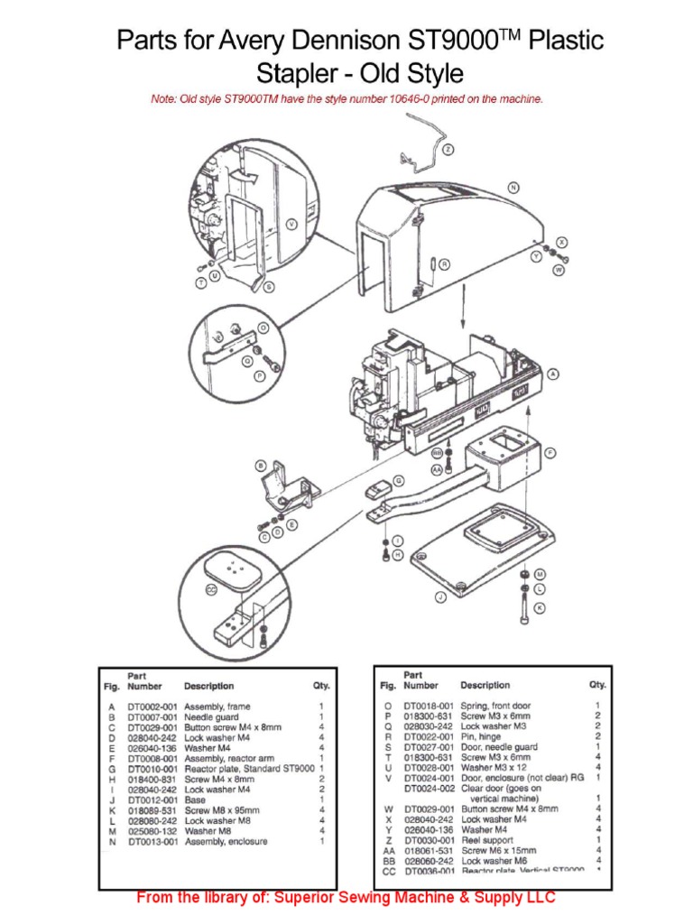 ST-9000 Parts Catalog | PDF
