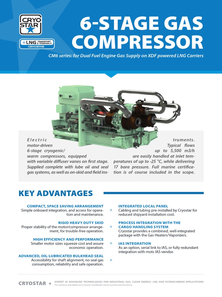 6-Stage Gas Compressor: Key Advantages | PDF | Liquefied Natural Gas ...