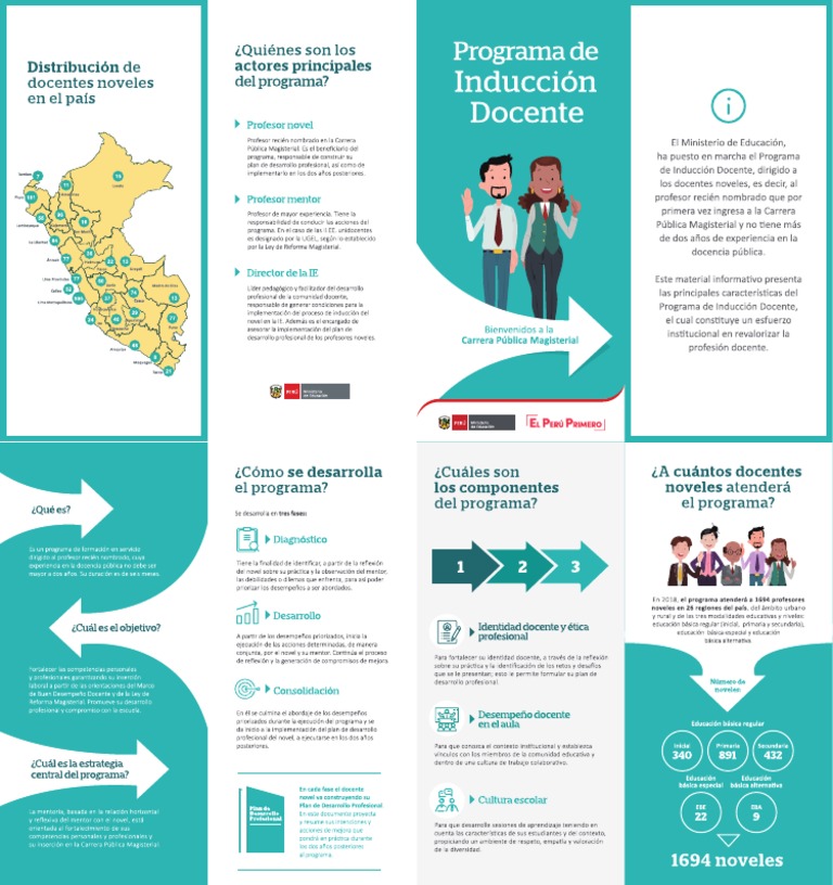 Folleto Informativo Programa de Inducción Docente 2018 | PDF