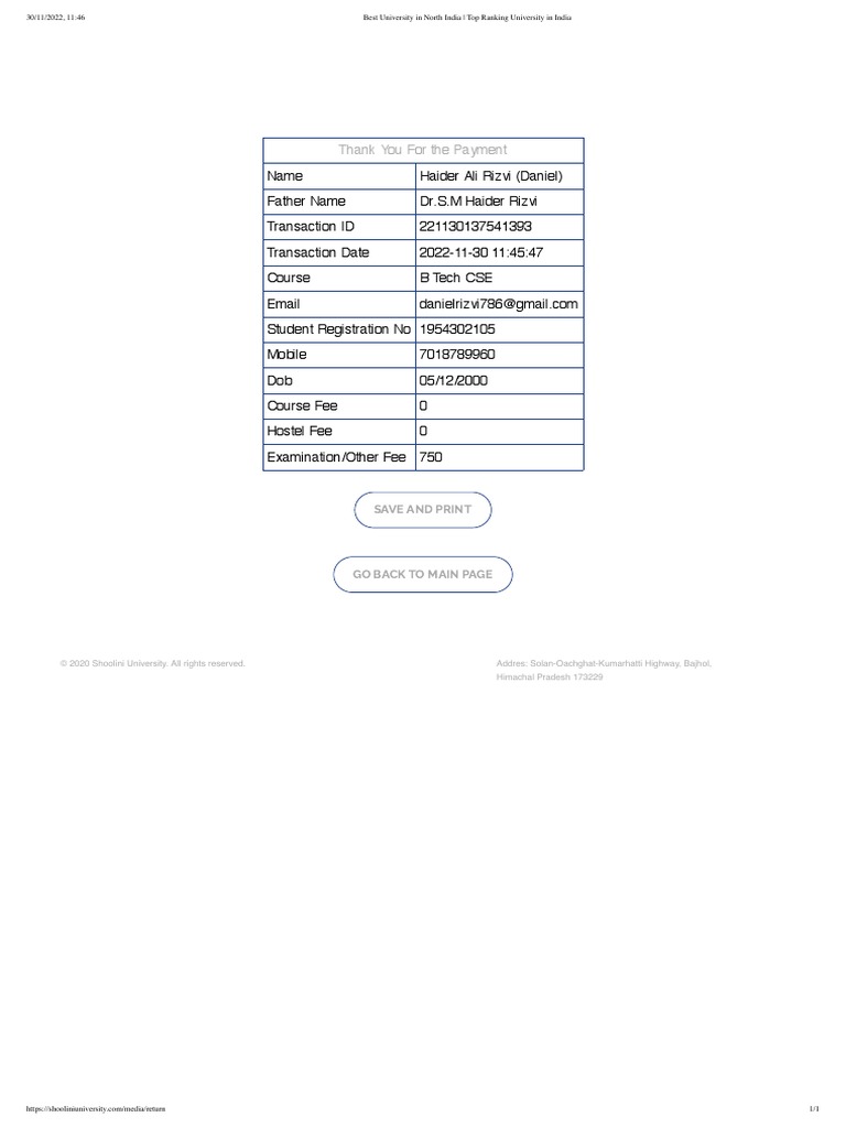 Exam Payment 750 | PDF