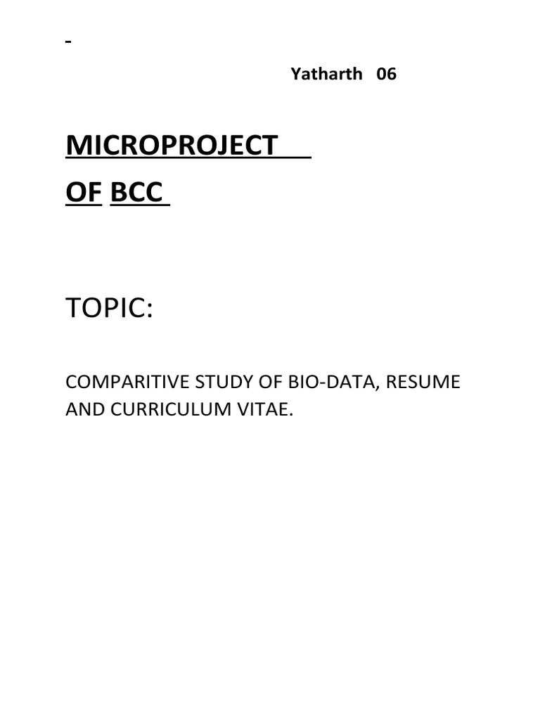 BCC Final Microproject | PDF | Résumé | Recruitment